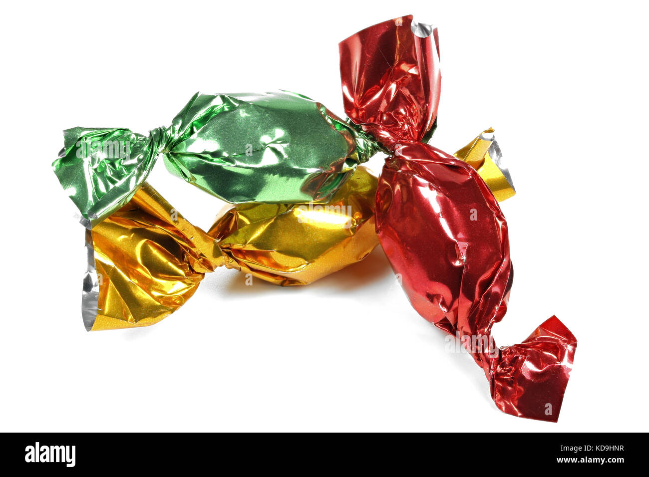 wrapped candies isolated on white background Stock Photo - Alamy