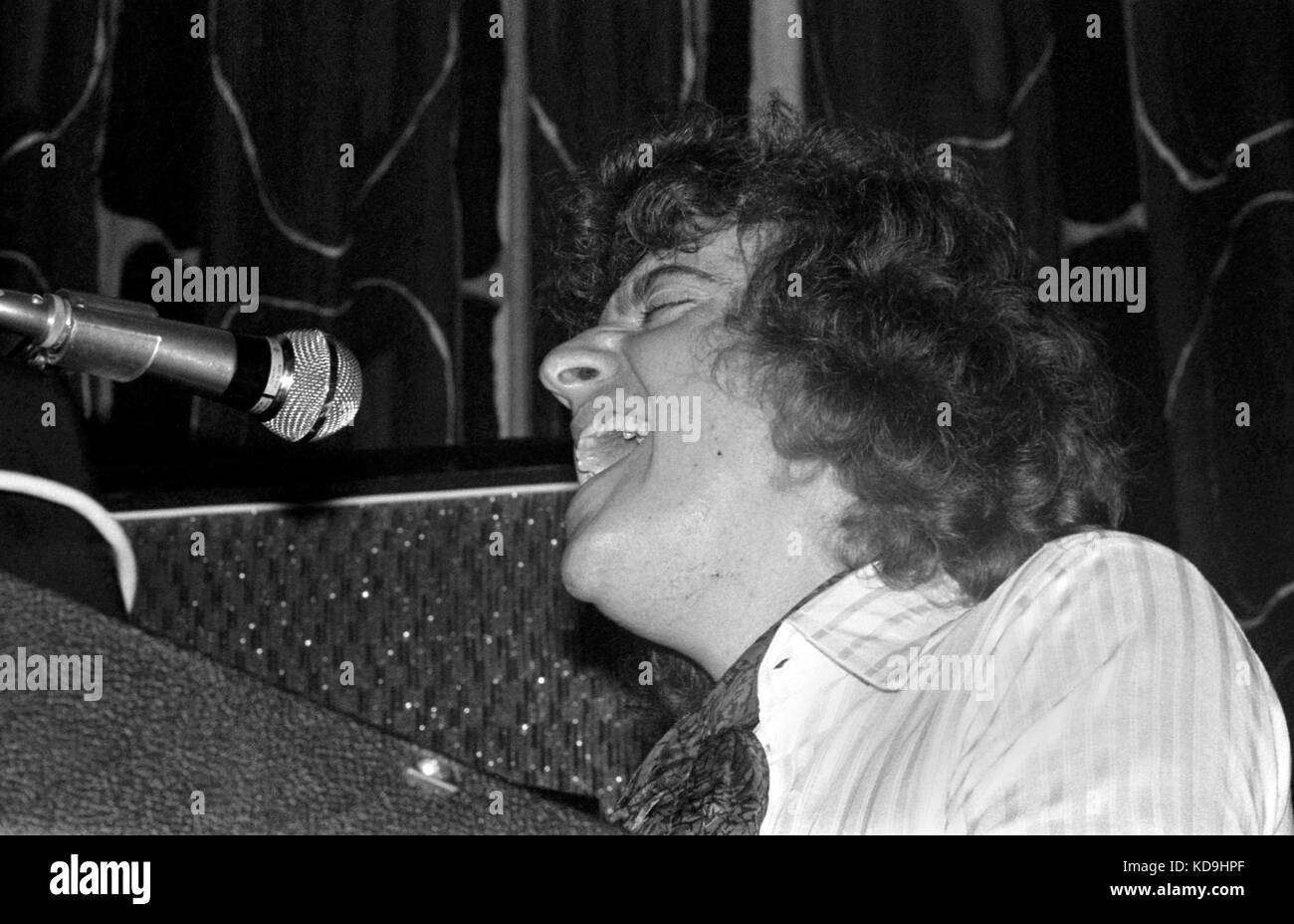 UK keyboard player and singer Zoot Money performing at the Anson Rooms ...