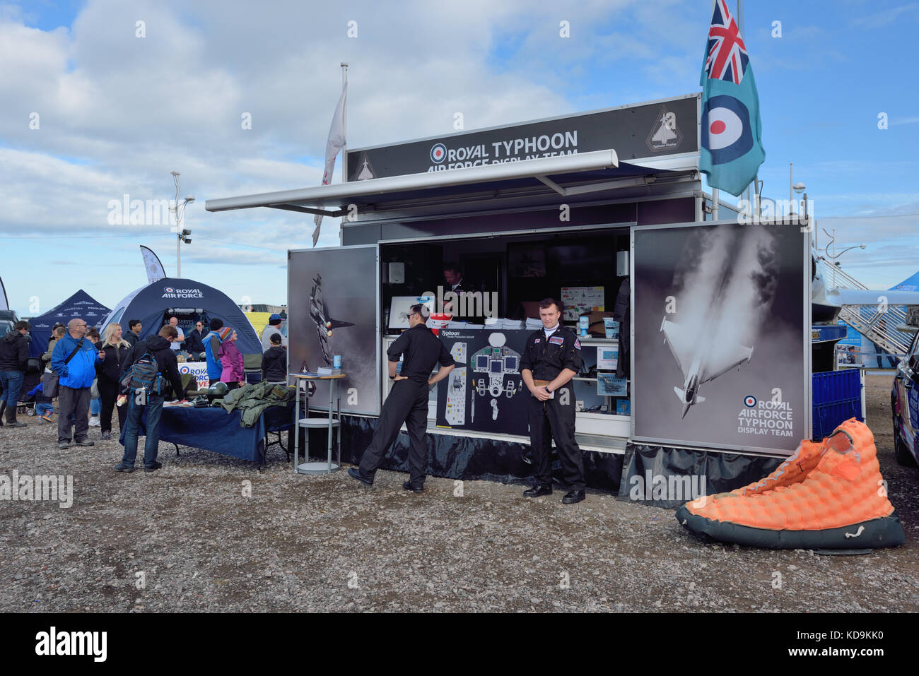 Royal Air Force display stands at Southport Air Show Stock Photo - Alamy