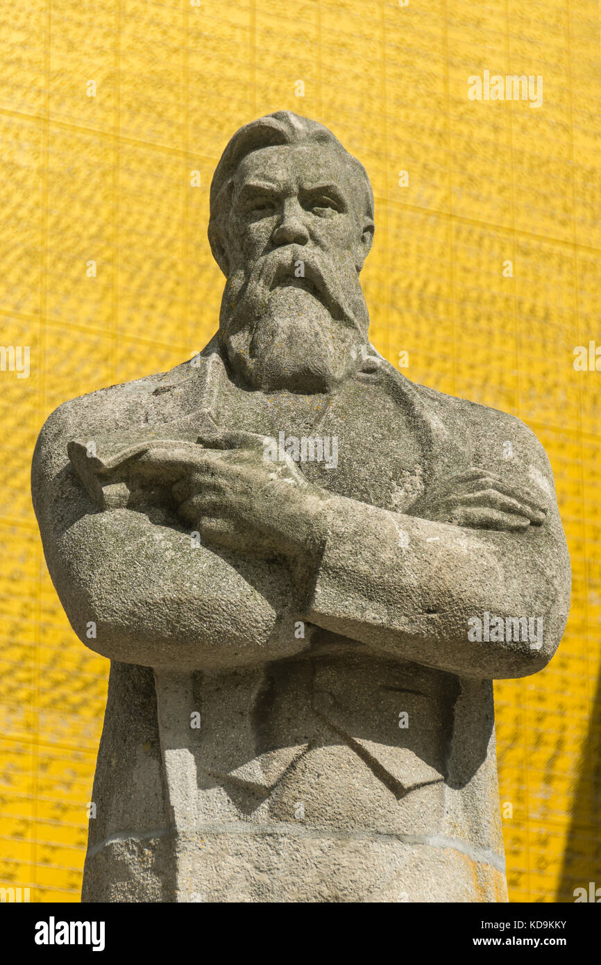 Statue of Friedrich Engels brought from a village in the Ukraine by the ...