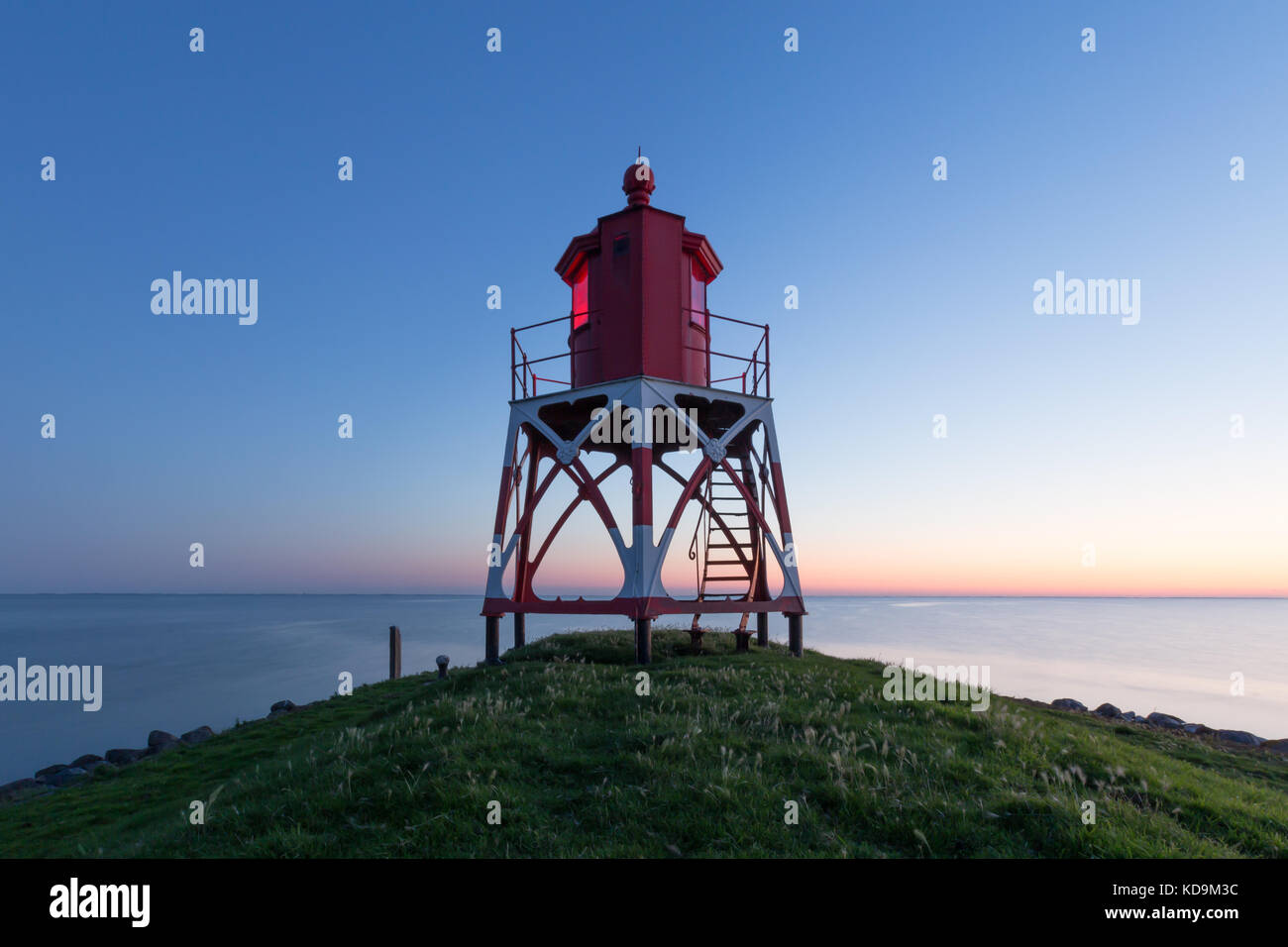 Lighthouse Stavoren Ijsselmeer Stock Photo - Alamy