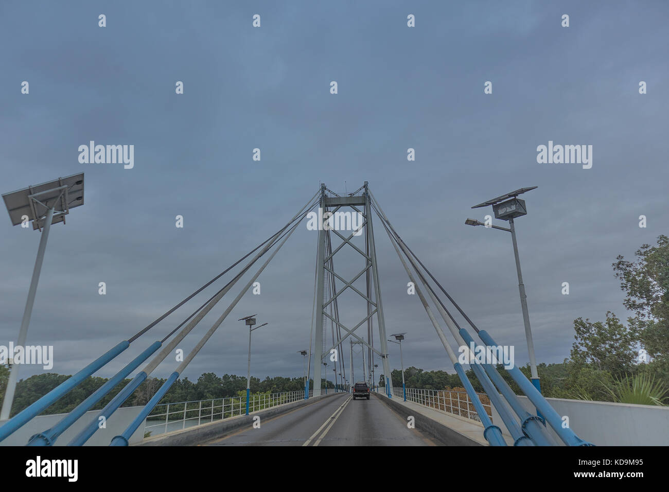 Kwanza bridge seen from the road, kwanza bar, angola Stock Photo - Alamy
