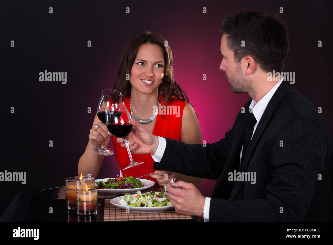 Two people having dinner hi-res stock photography and images - Alamy