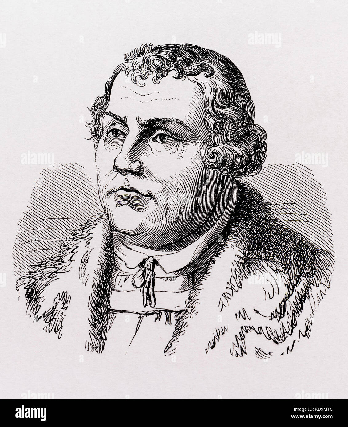 Portrait of the Protestant philosopher Martin Luther Stock Photo - Alamy