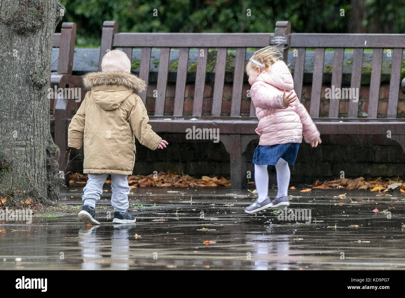 Puddle jump wellies hi-res stock photography and images - Alamy