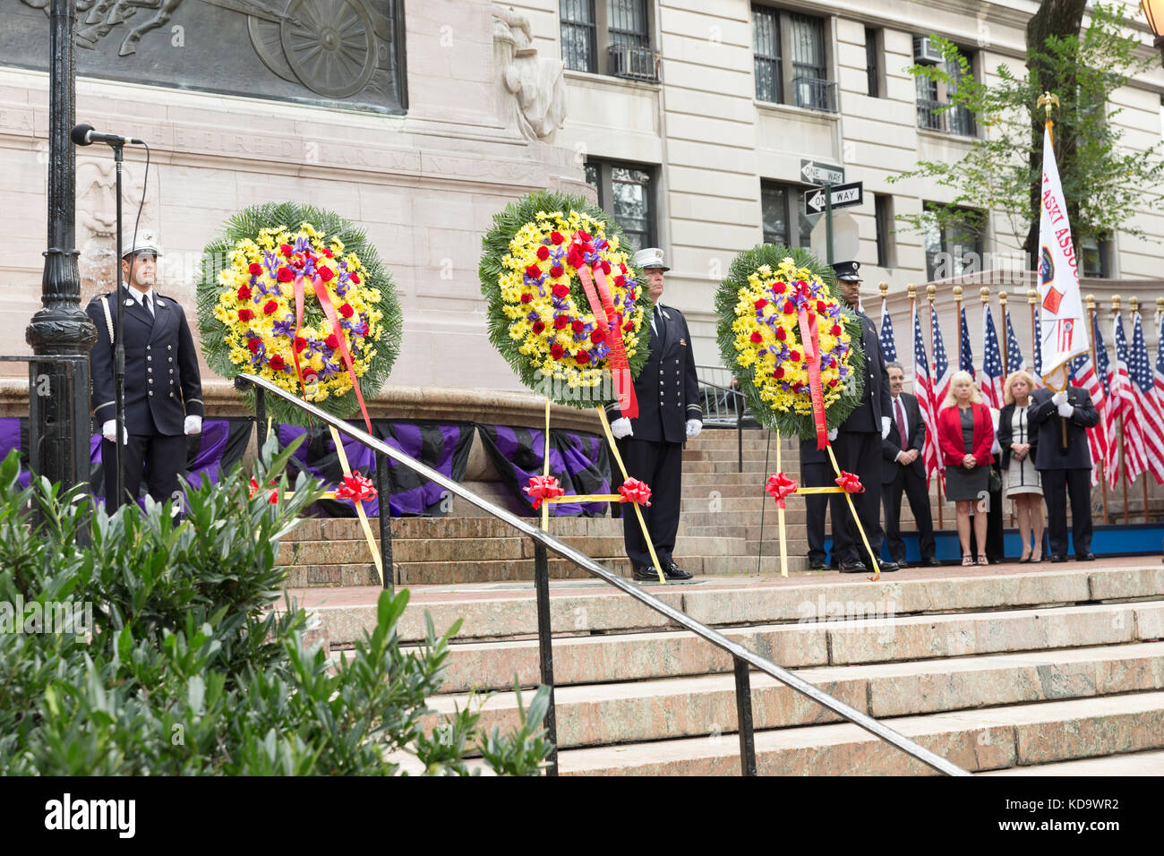 New York, NY - October 11, 2017: Atmosphere during FDNY Annual Memorial ...
