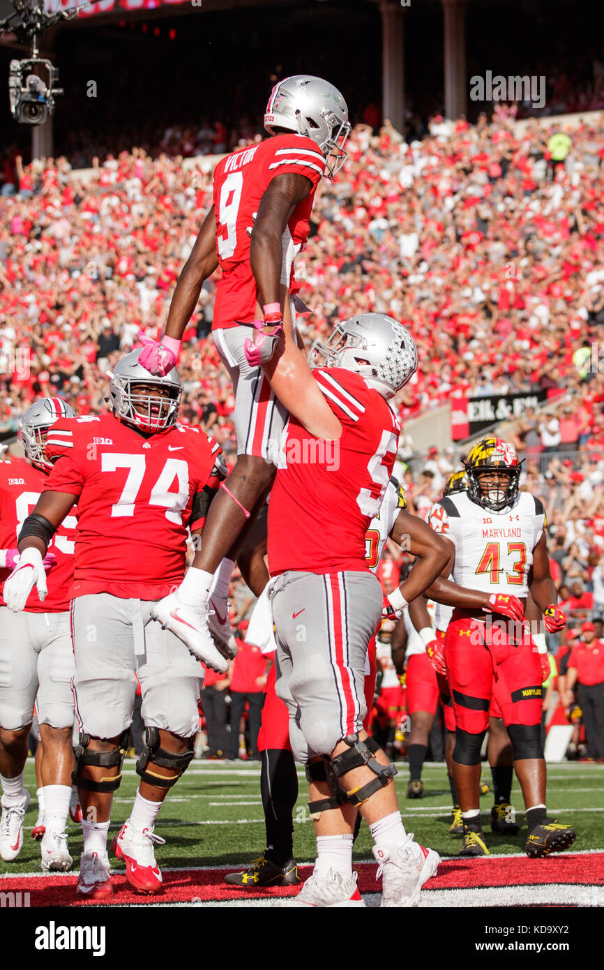 Ohio Stadium, Columbus, OH, USA. 7th Oct, 2017. Ohio State Buckeyes offensive lineman Billy ...