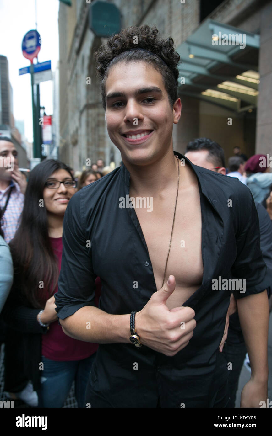 New York, New York October 23. Latin American Boy Band CNCO on 42nd ...