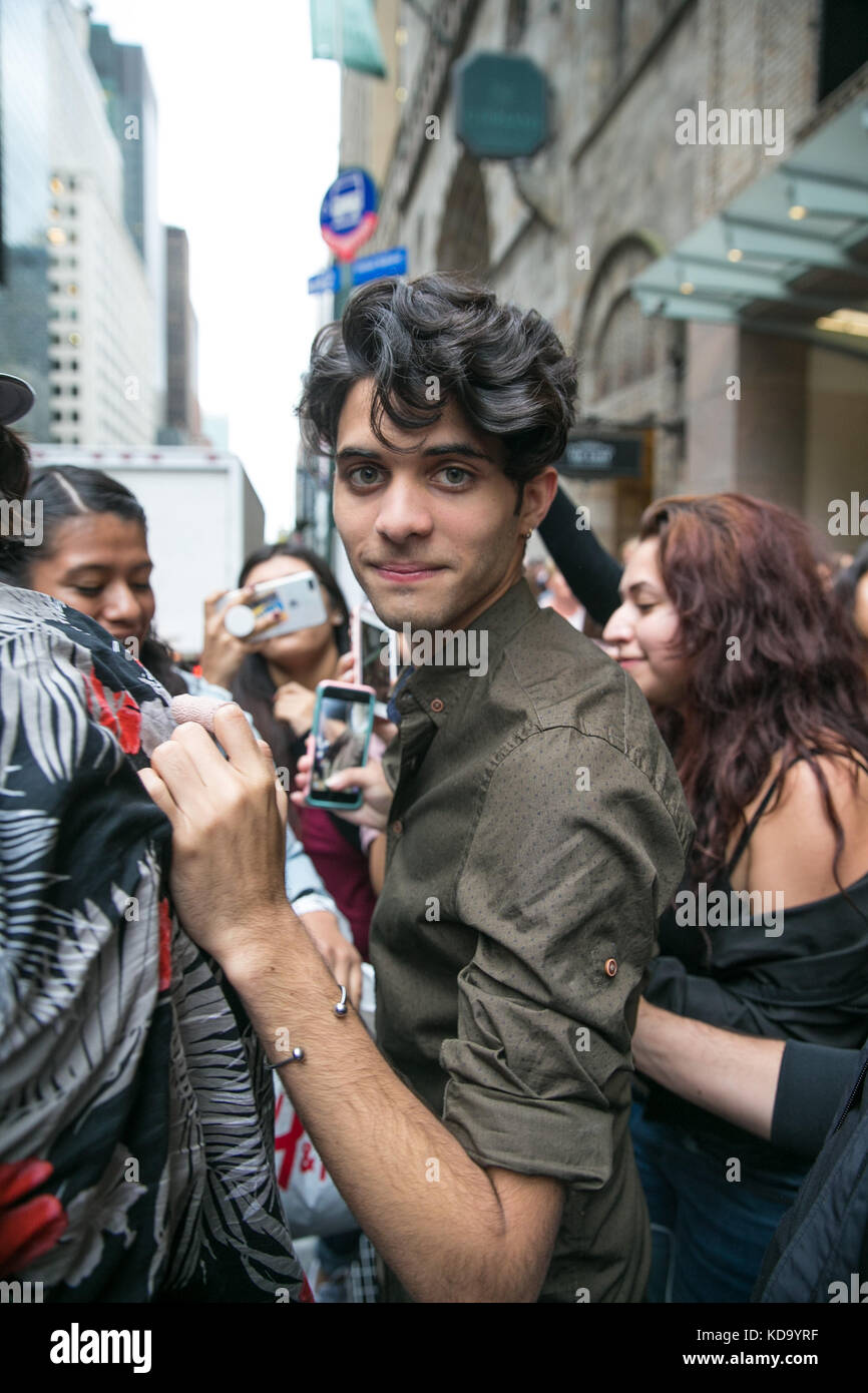New York, New York October 23. Latin American Boy Band CNCO on 42nd ...