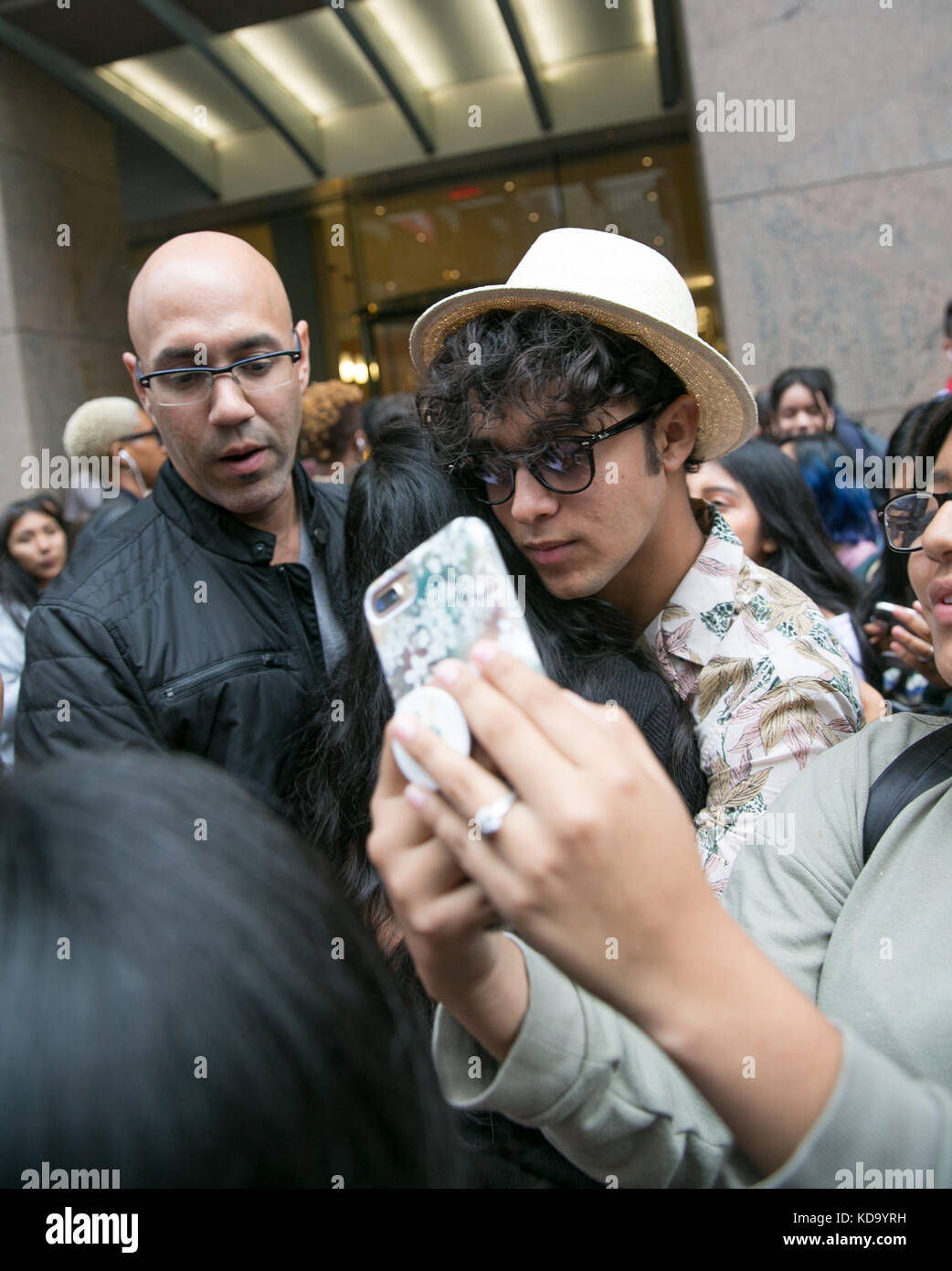 New York, New York October 23. Latin American Boy Band CNCO on 42nd ...