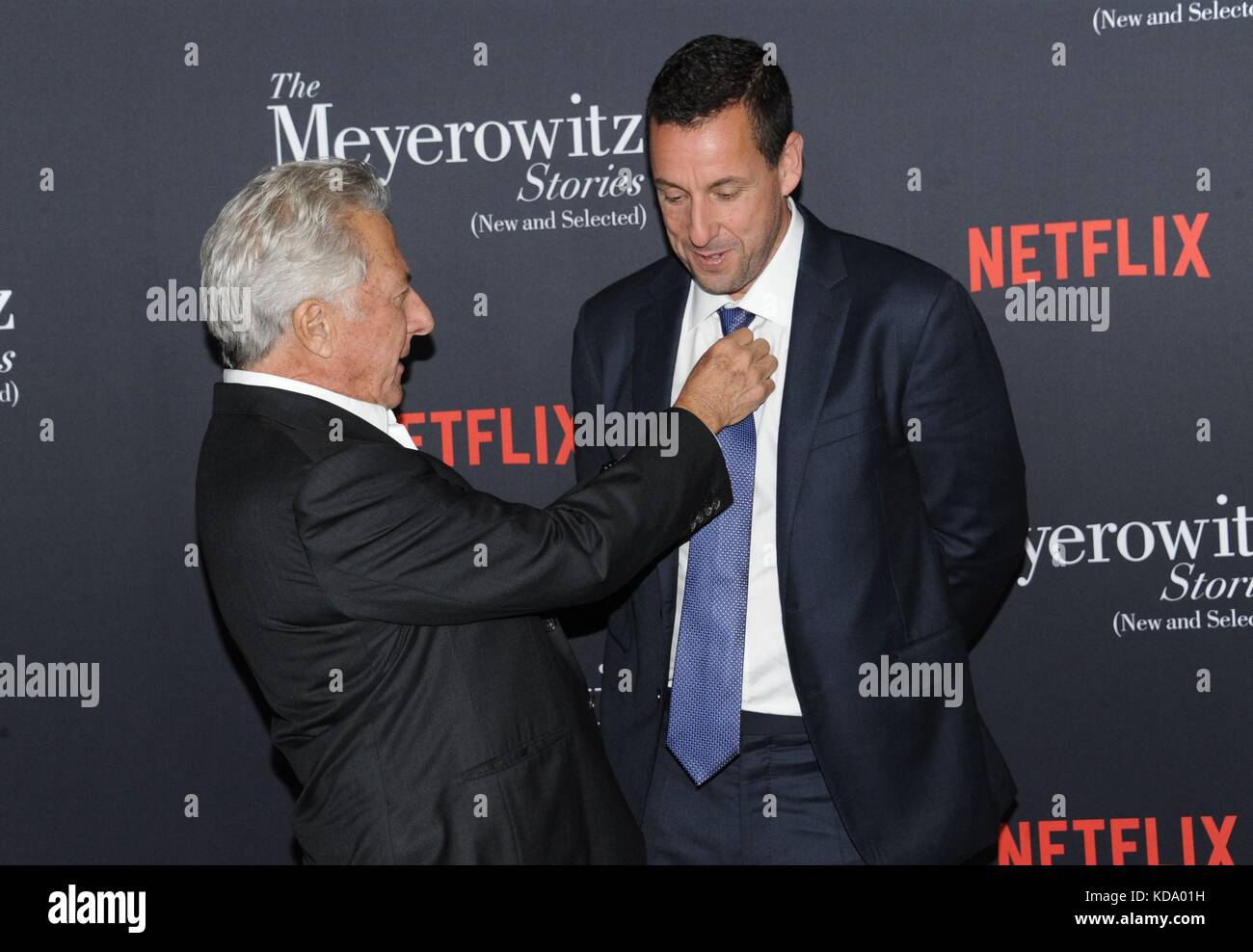 Los Angeles, CA, USA. 11th Oct, 2017. Dustin Hoffman, Adam Sandler at ...