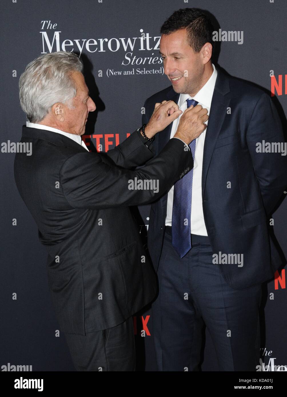 Los Angeles, CA, USA. 11th Oct, 2017. Dustin Hoffman, Adam Sandler at ...