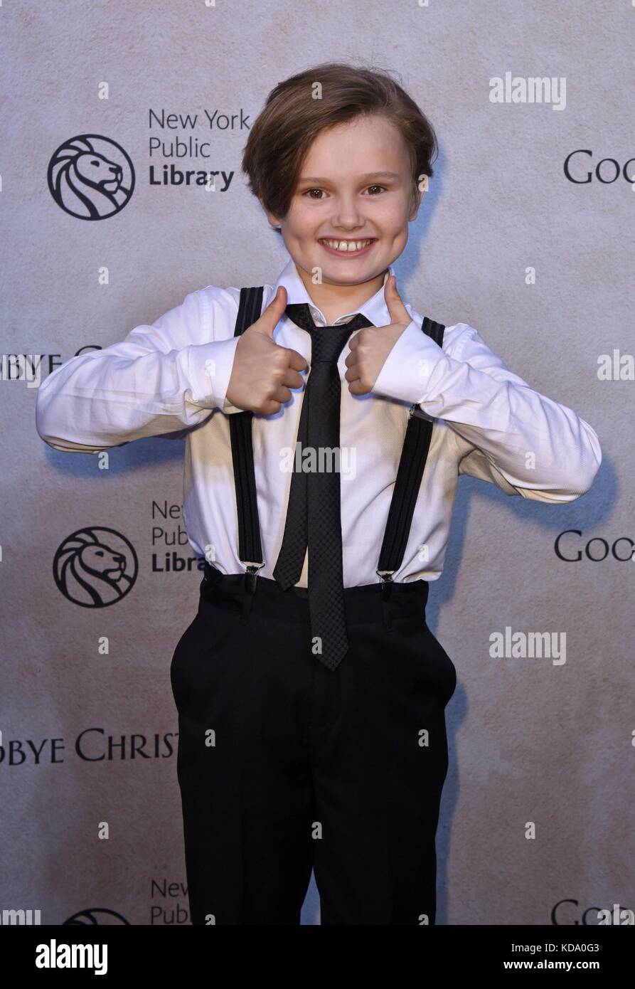 New York, NY, USA. 11th Oct, 2017. Will Tilston at arrivals for GOODBYE ...