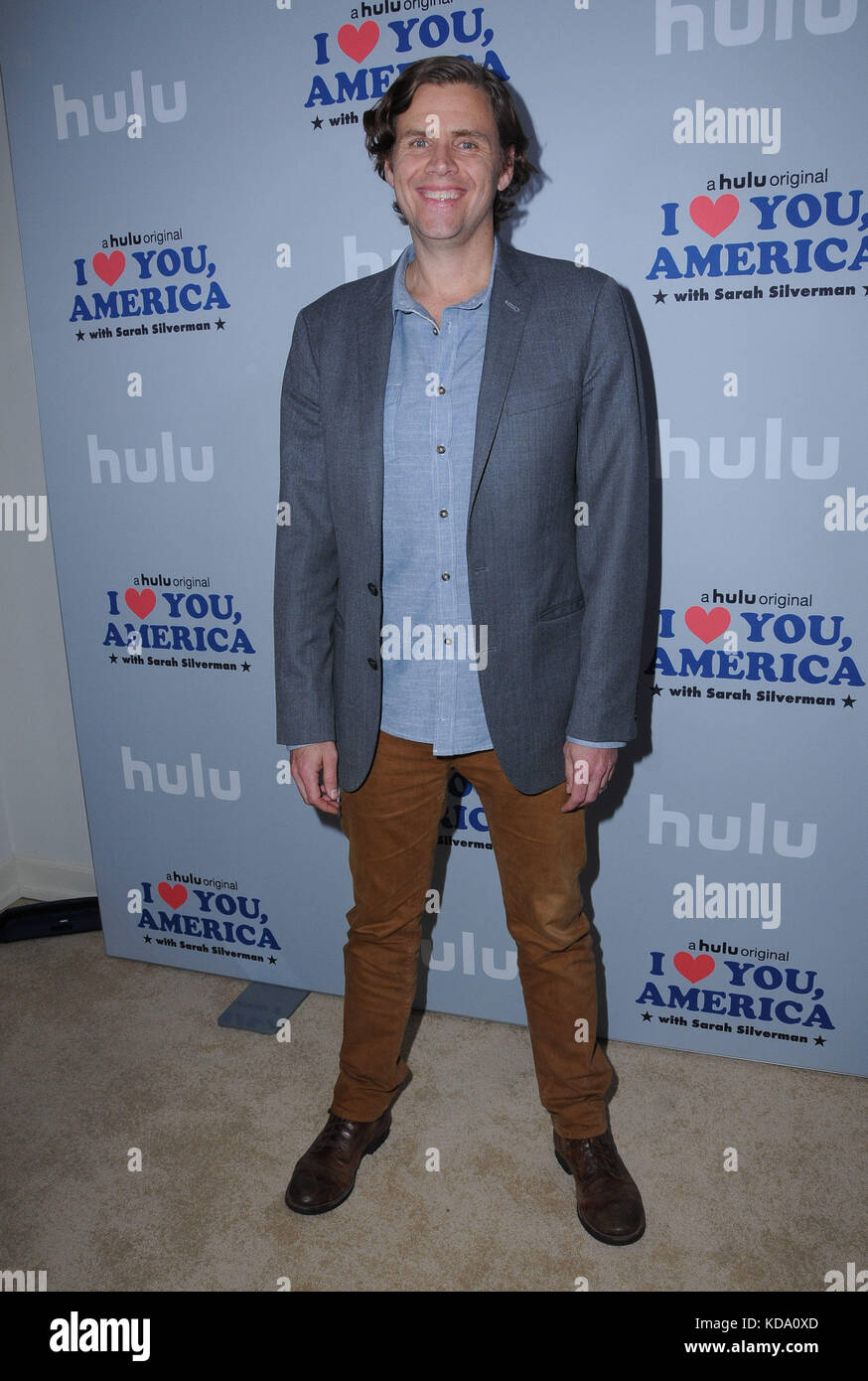 Hollywood, CA, USA. 11th Oct, 2017. Gavin Purcell. Premiere of Hulu's ''I Love You, America with ...