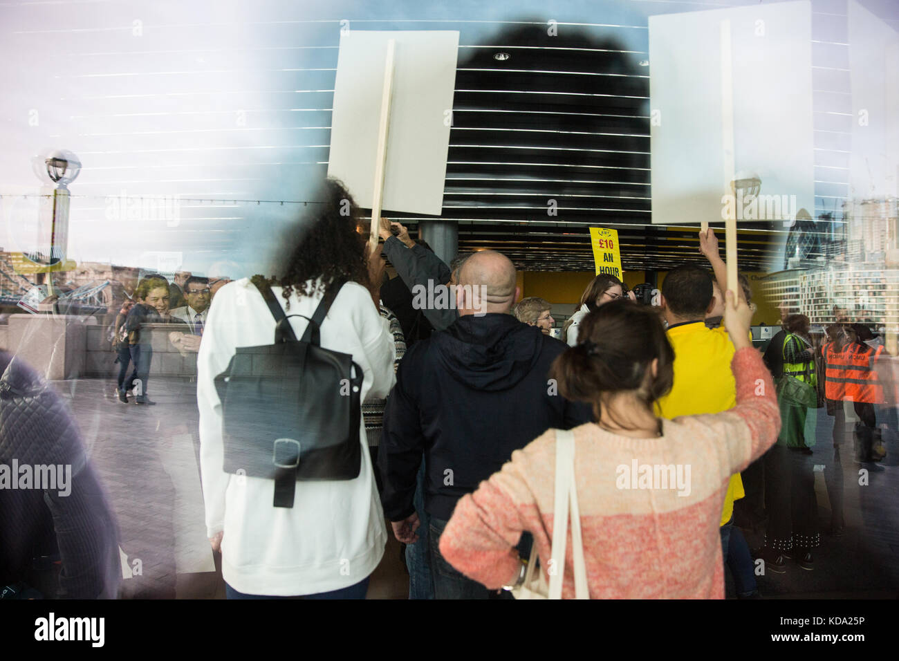 London, UK. 12th October, 2017. London Underground cleaners from the ...