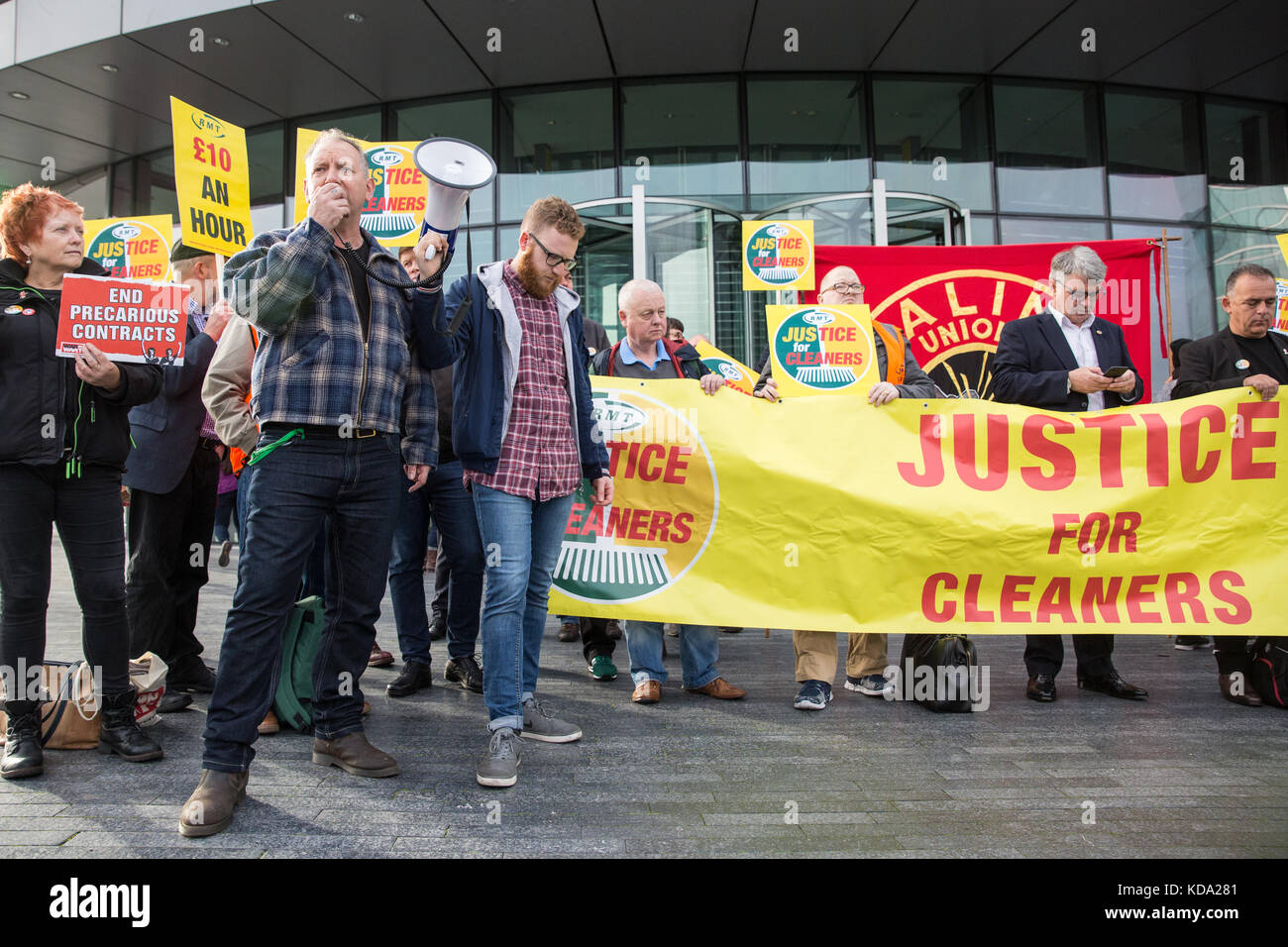 London, UK. 12th October, 2017. Andy Littlechild, NEC member of the ...