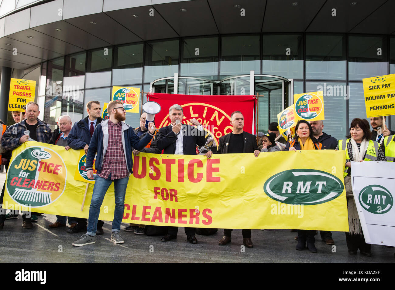 London, UK. 12th October, 2017. Mick Cash, General Secretary of the ...