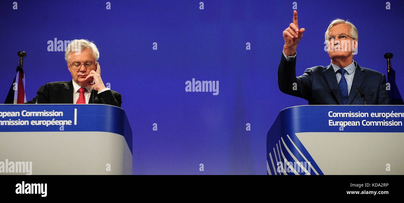 Brussels, Belgium. 12th Oct, 2017. United Kingdom's Secretary of State ...