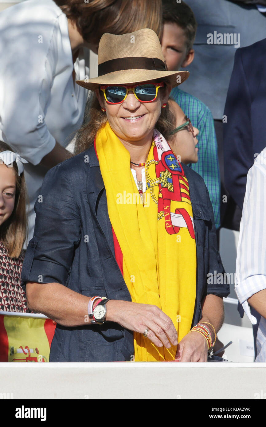 Madrid, Spain. 12th Oct, 2017. Infanta Elena attending a military ...