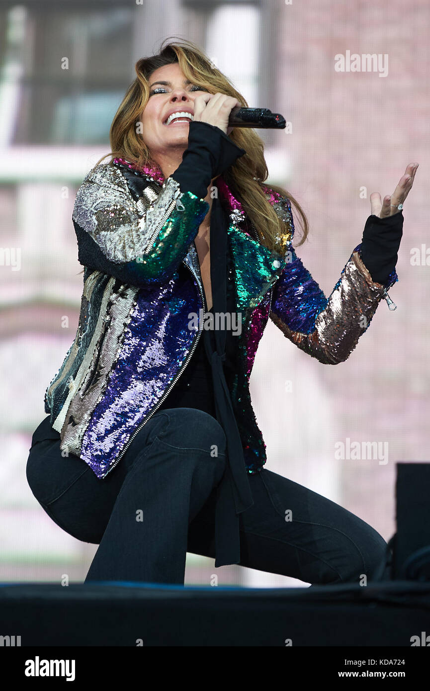 Shania Twain on stage during BBC Radio 2 Live in Hyde Park Featuring ...