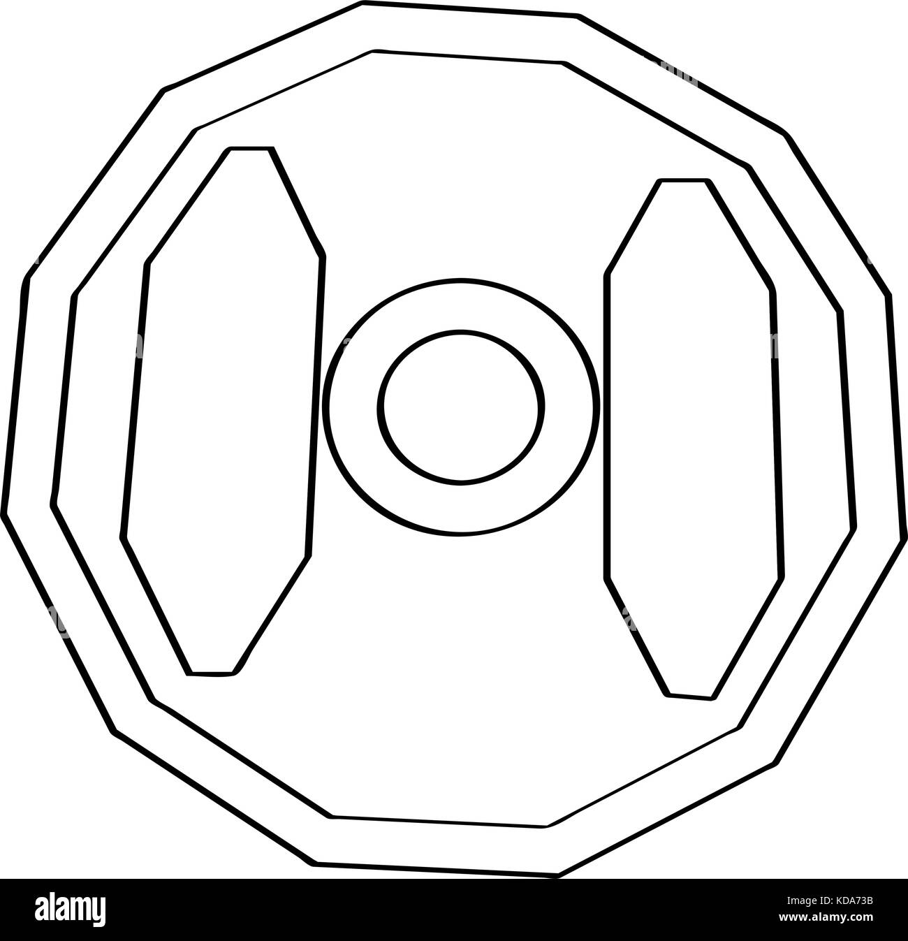 Isolated weight outline Stock Vector Image & Art - Alamy