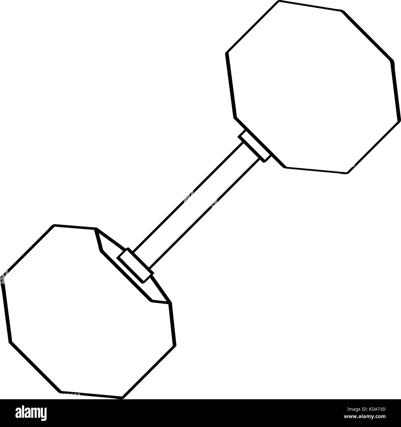 Isolated weight outline Stock Vector Image & Art - Alamy