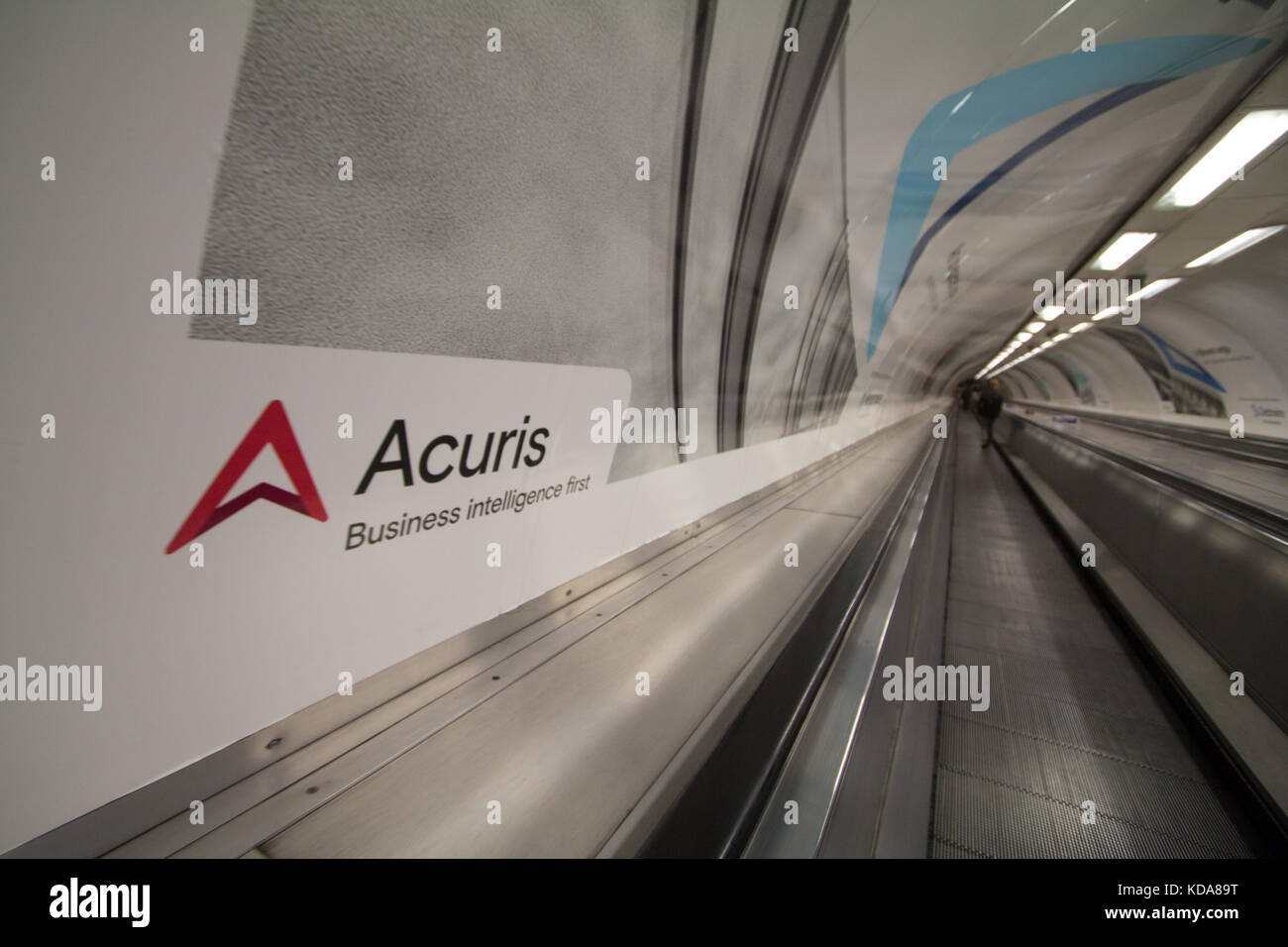 Acuris advert on London underground tube network Stock Photo - Alamy