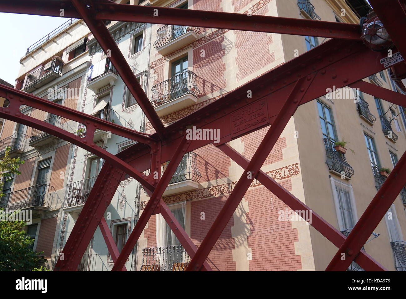 Gustav Eiffel bridge in Girona Stock Photo - Alamy
