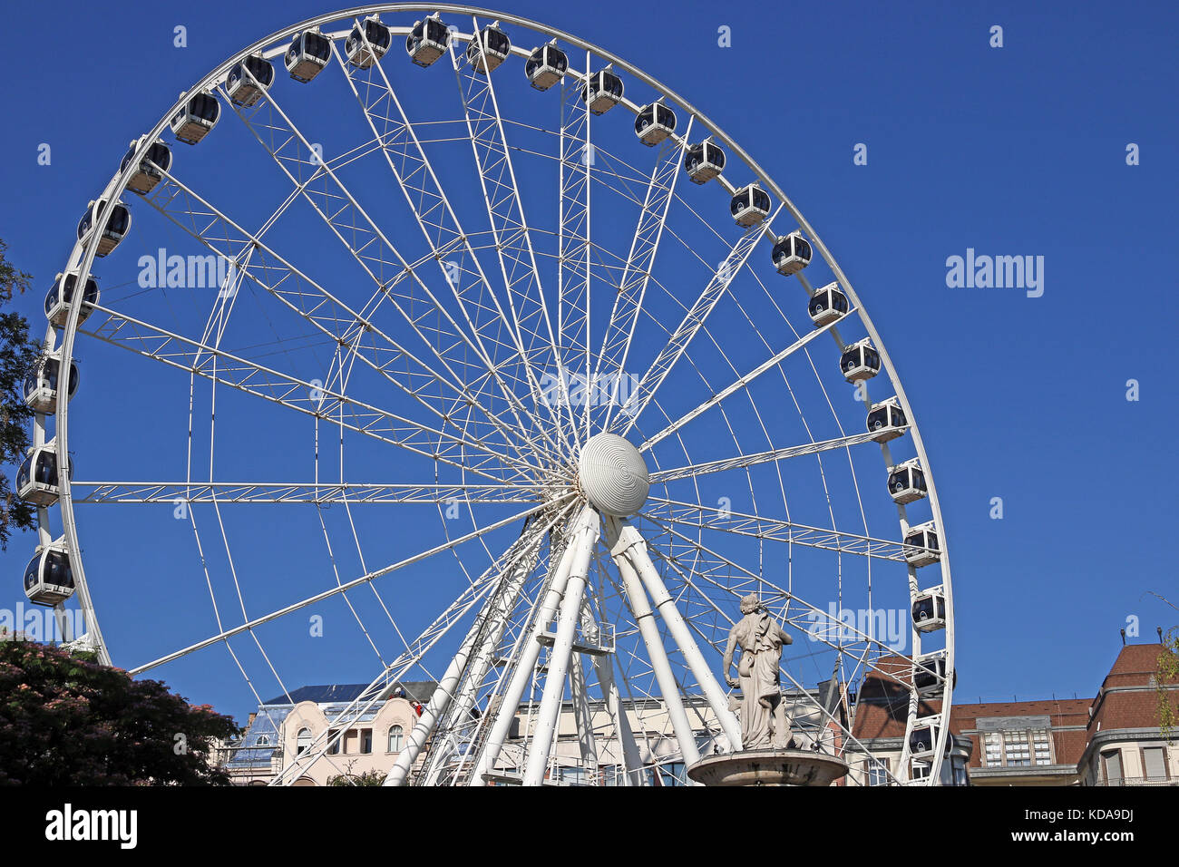 big panorama wheel in Budapest Hungary Stock Photo - Alamy