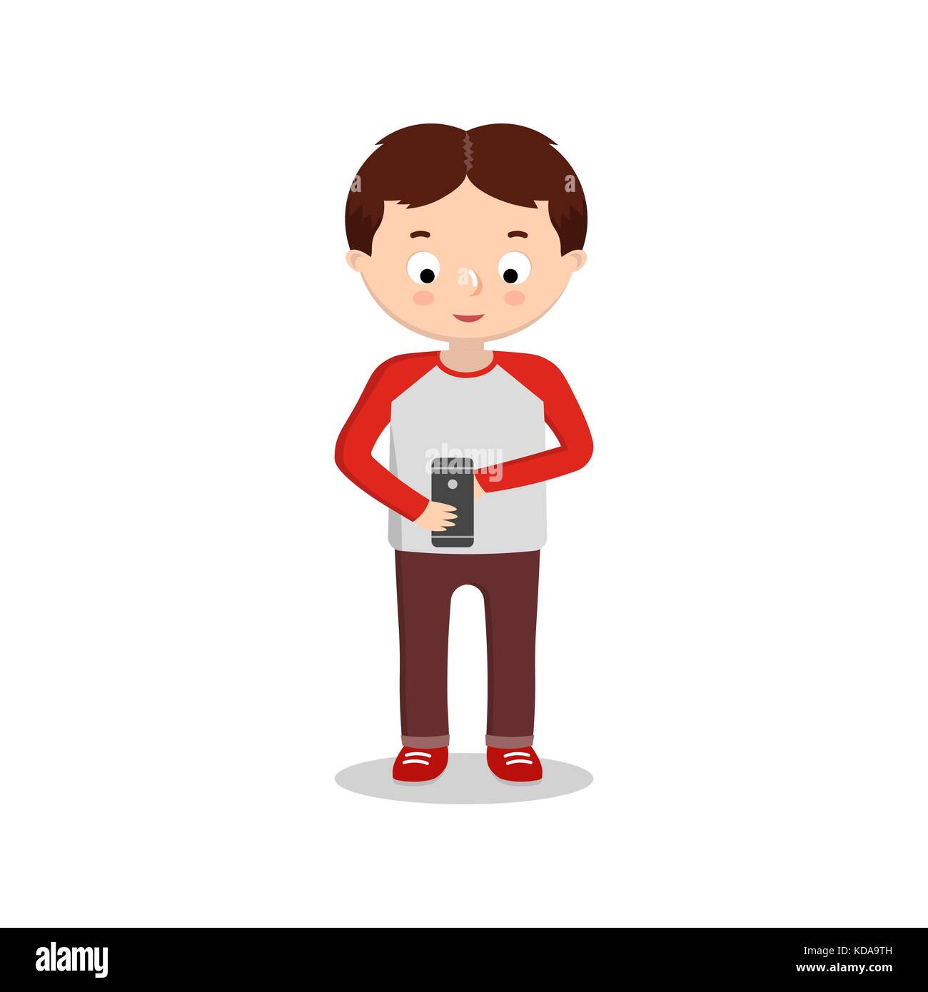 IT children generation vector image. Clever and intelligent children ...