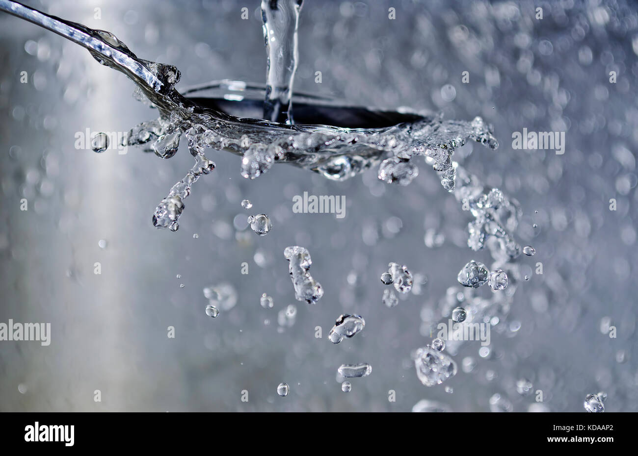 Water Splashing on a Spoon Stock Photo - Alamy