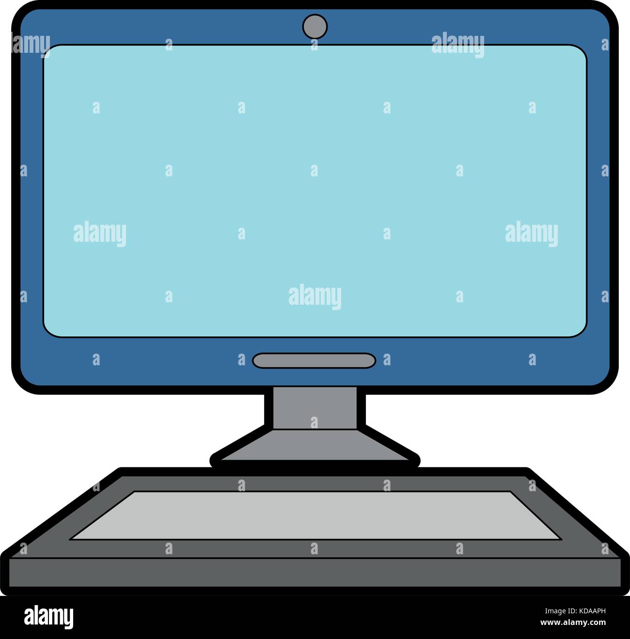computer desktop isolated icon Stock Vector Image & Art - Alamy