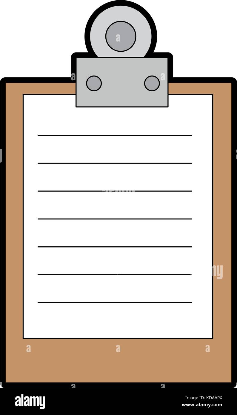 clipboard document isolated icon Stock Vector Image & Art - Alamy