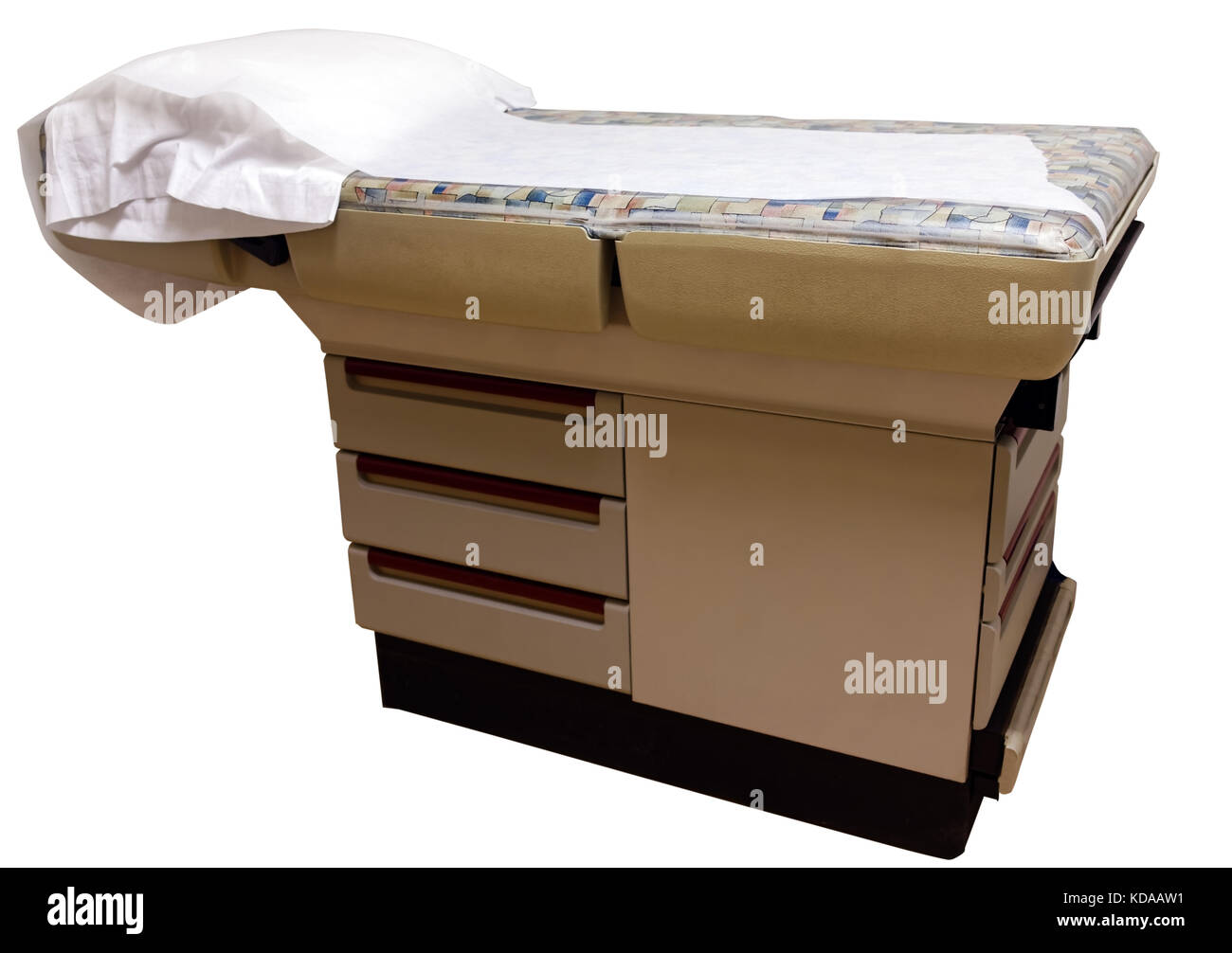 Isolated doctor's office examination table Stock Photo - Alamy