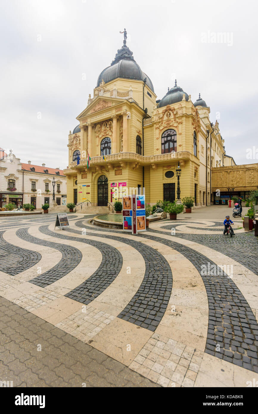PECS, HUNGARY - SEPTEMBER 28, 2013: View of the national theater of ...