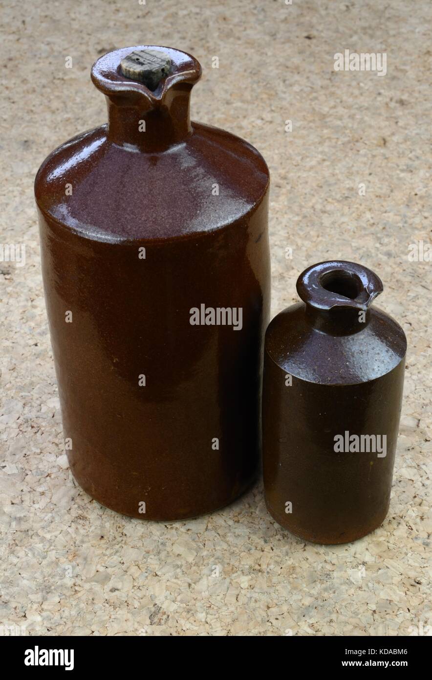 Vintage Stoneware Ink Bottles Stock Photo - Alamy