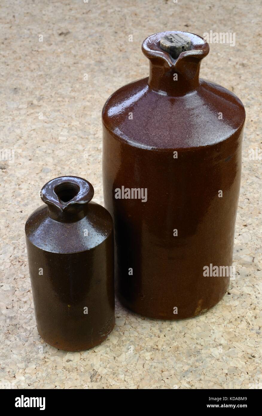 Vintage Stoneware Ink Bottles Stock Photo - Alamy