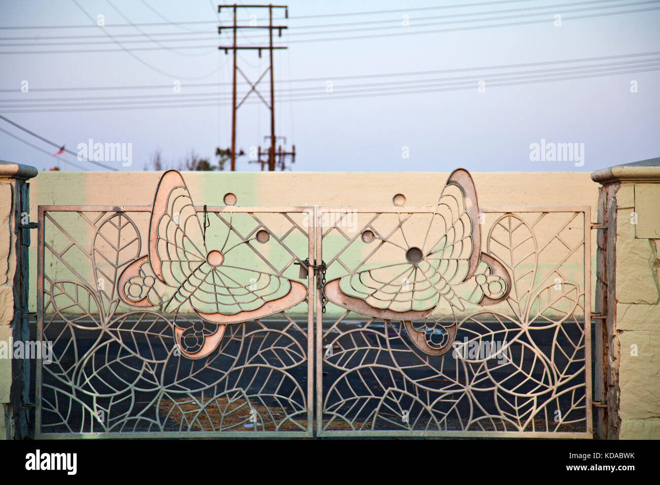 Butterfly Gate, Los Angeles River, South Gate, Los Angeles County ...