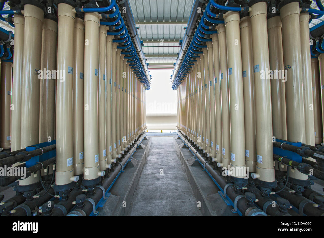 Microfiltration process removes bacteria, fine particles and sediments ...