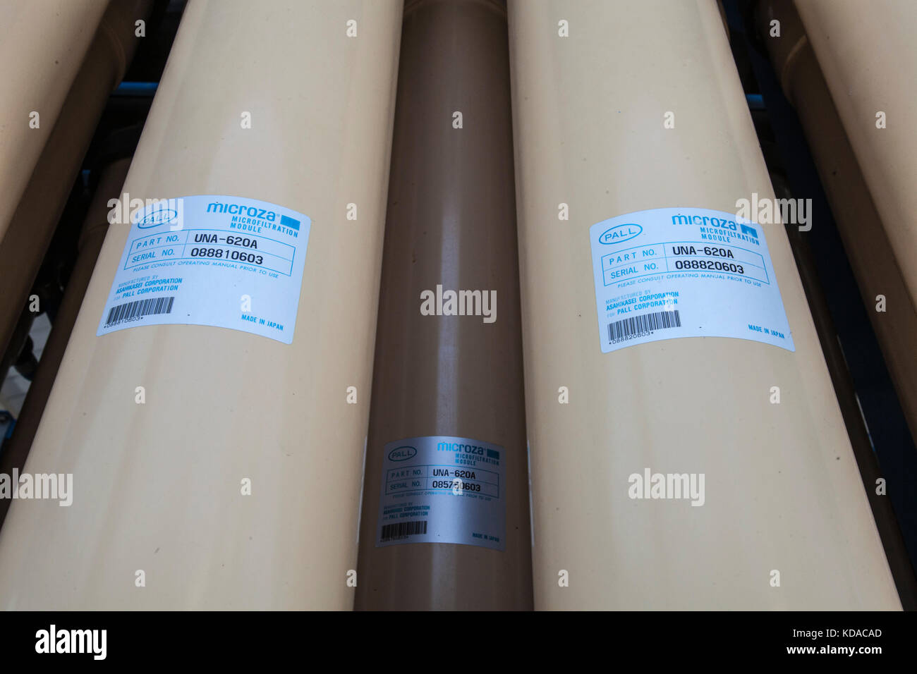 Microfiltration process removes bacteria, fine particles and sediments ...
