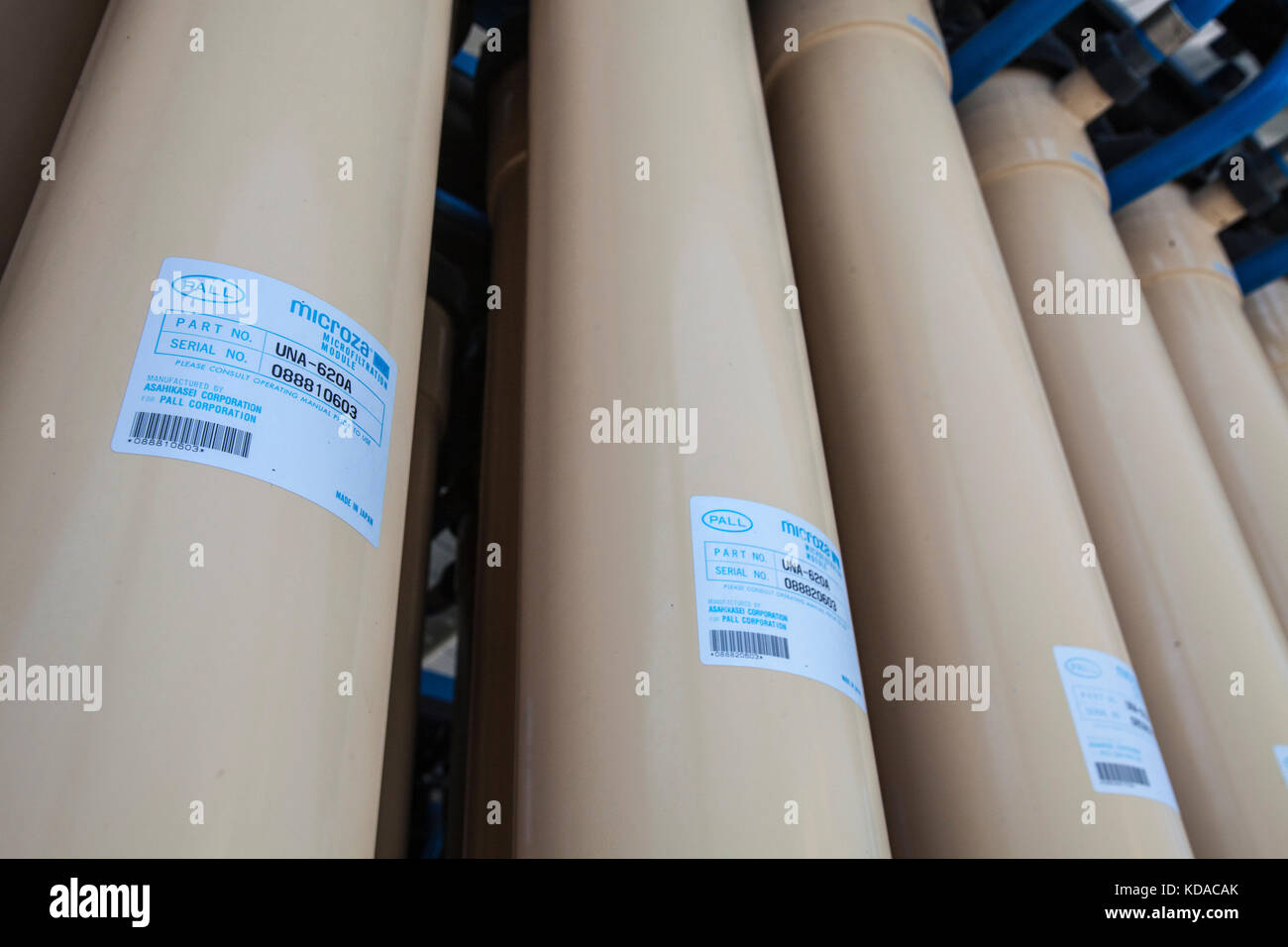 Microfiltration process removes bacteria, fine particles and sediments ...