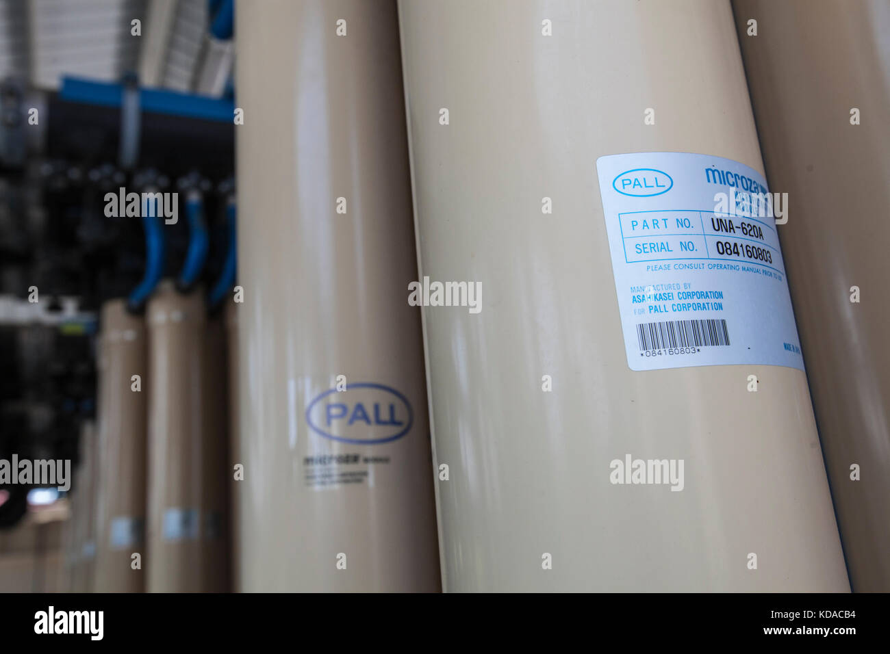 Microfiltration process removes bacteria, fine particles and sediments ...