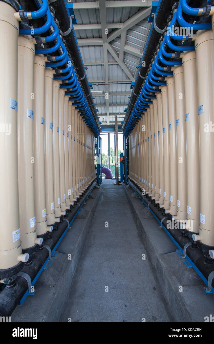 Microfiltration process removes bacteria, fine particles and sediments ...