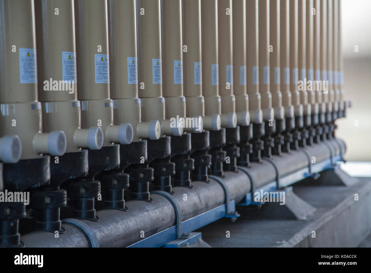 Microfiltration process removes bacteria, fine particles and sediments ...