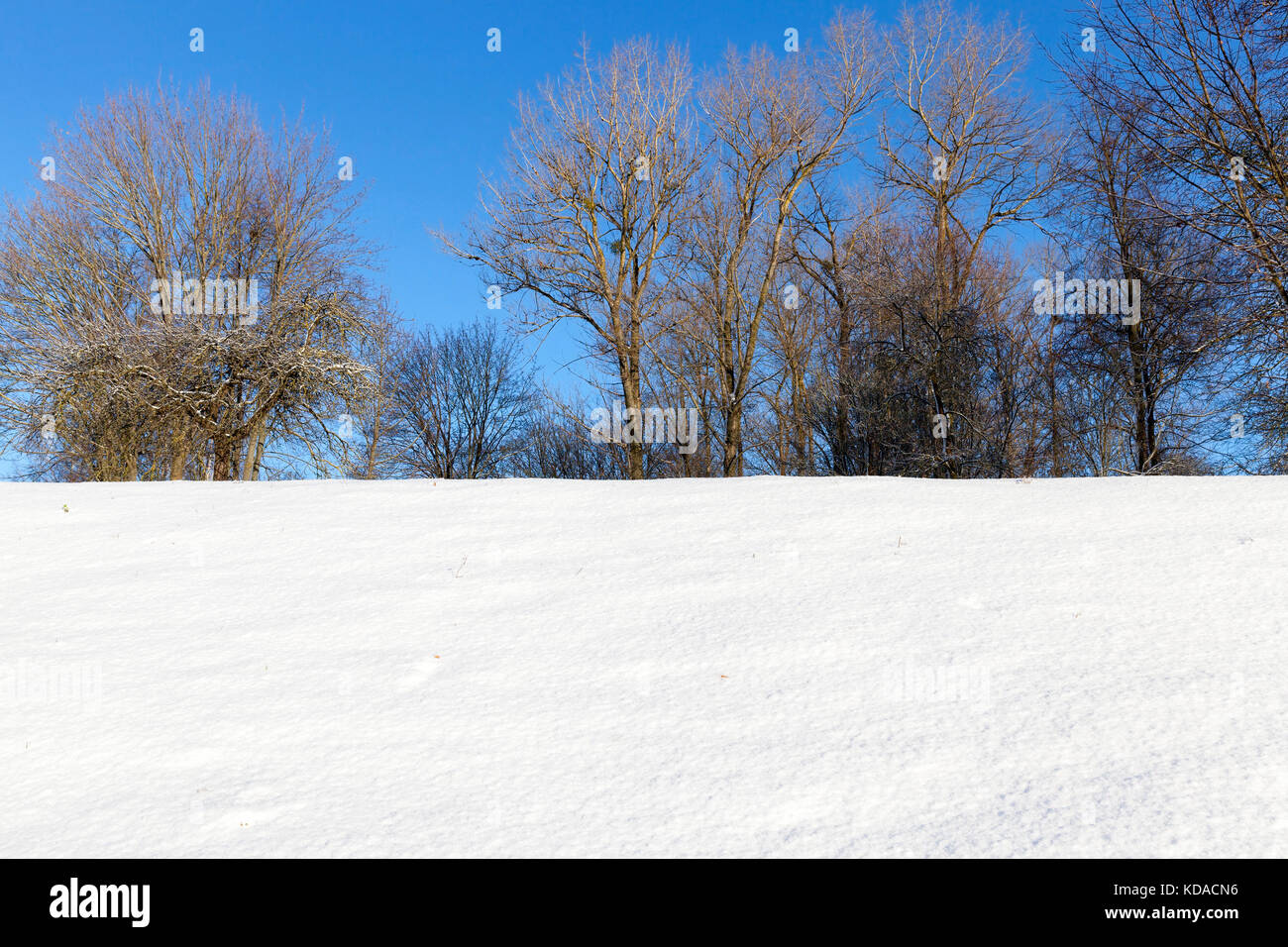 Snow drifts in winter Stock Photo - Alamy