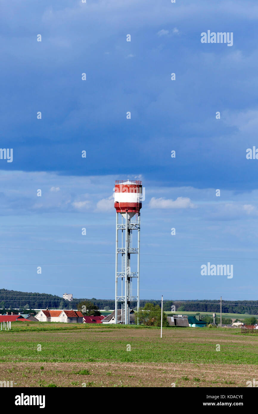 Tall red white power hi-res stock photography and images - Alamy