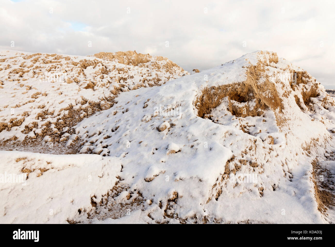 sand under the snow Stock Photo - Alamy