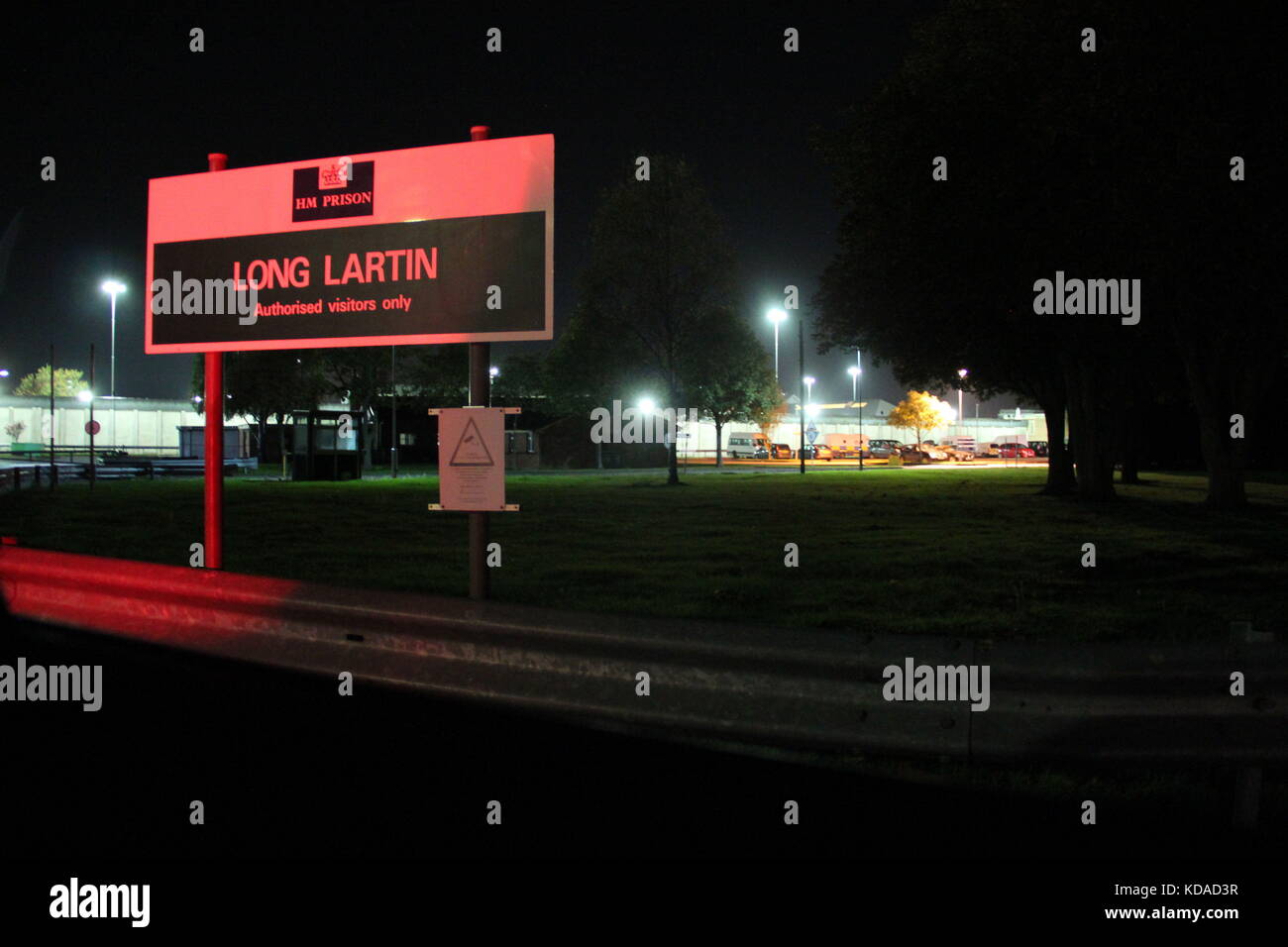 General view of HMP Long Lartin after disorder broke out at the maximum ...