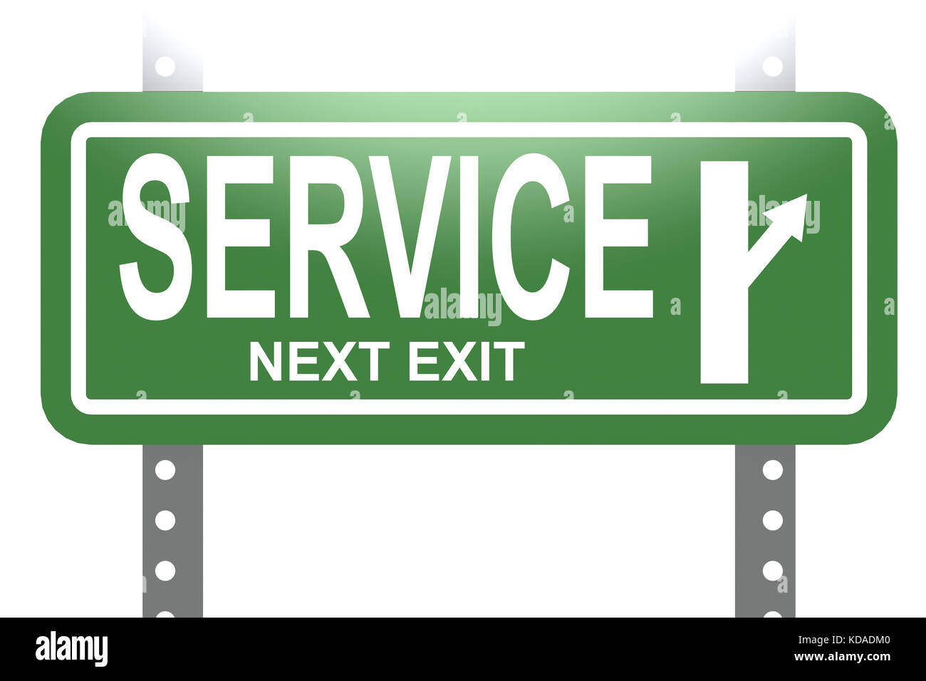 Service green sign board isolated image with hi-res rendered artwork ...