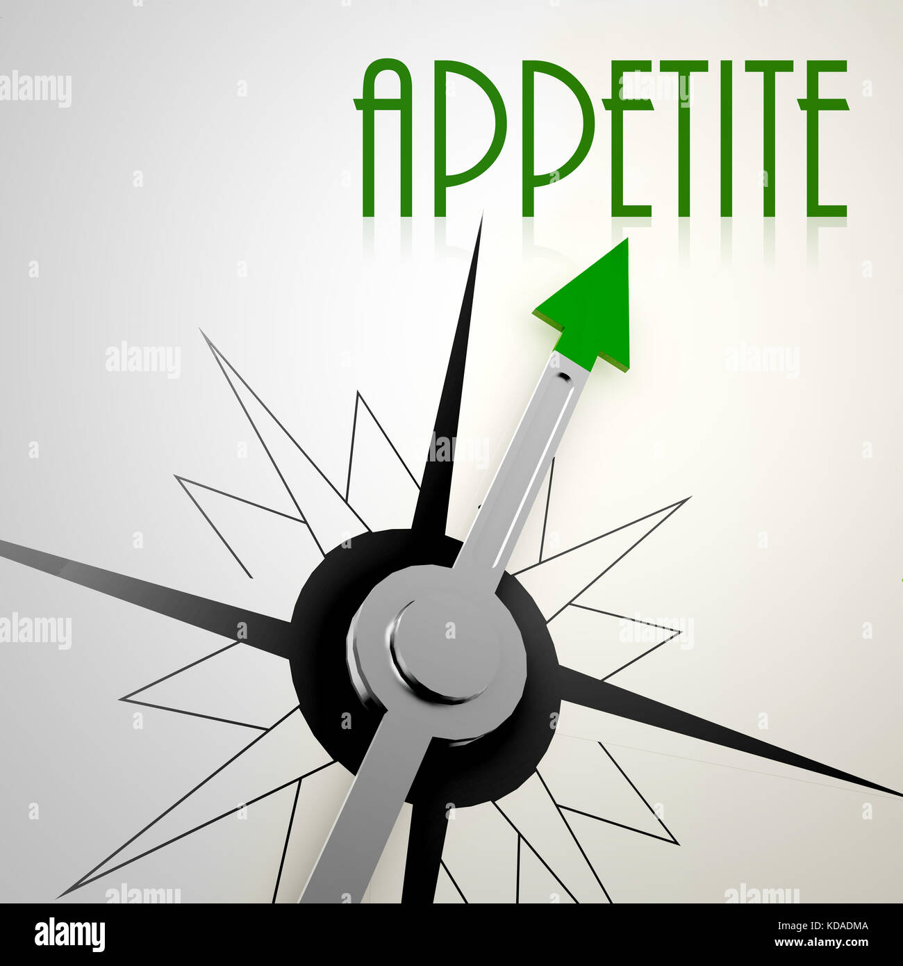 Appetite on green compass. Concept of healthy lifestyle Stock Photo - Alamy